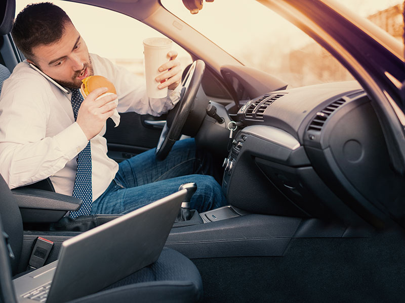 Eating While Driving Accidents - Houston Lawyers for Victims